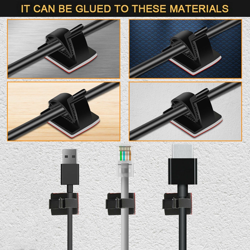 BERNARDO Creative Cable Clips for Car Office and Home Management Wire ...