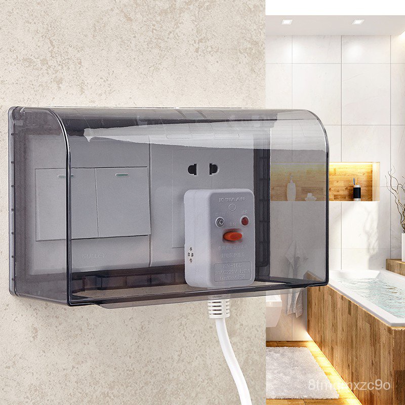 Waterproof Box Two Way Socket Waterproof Cover Large Paste Heighten ...