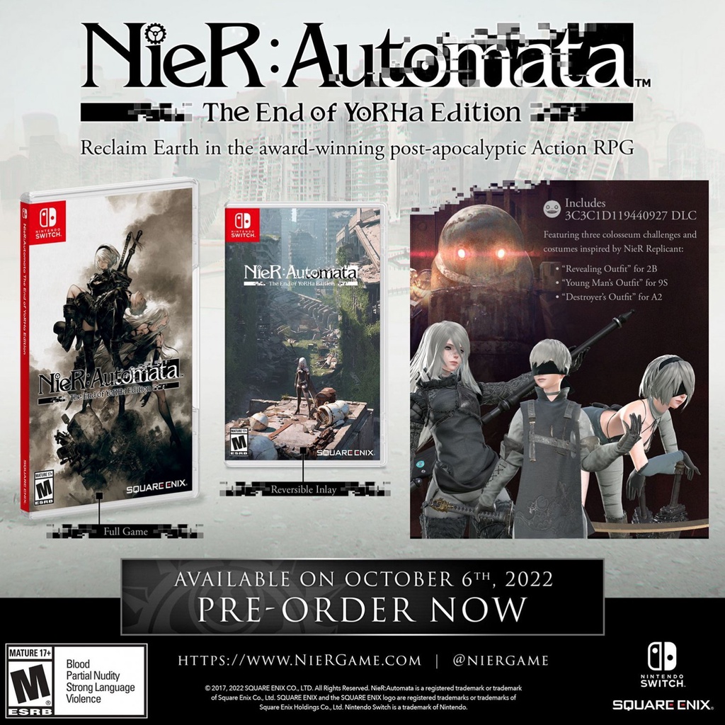 .. พร้อมส่ง ผ่อน 0 NSW NIER AUTOMATA THE END OF YORHA EDITION (เกม ...