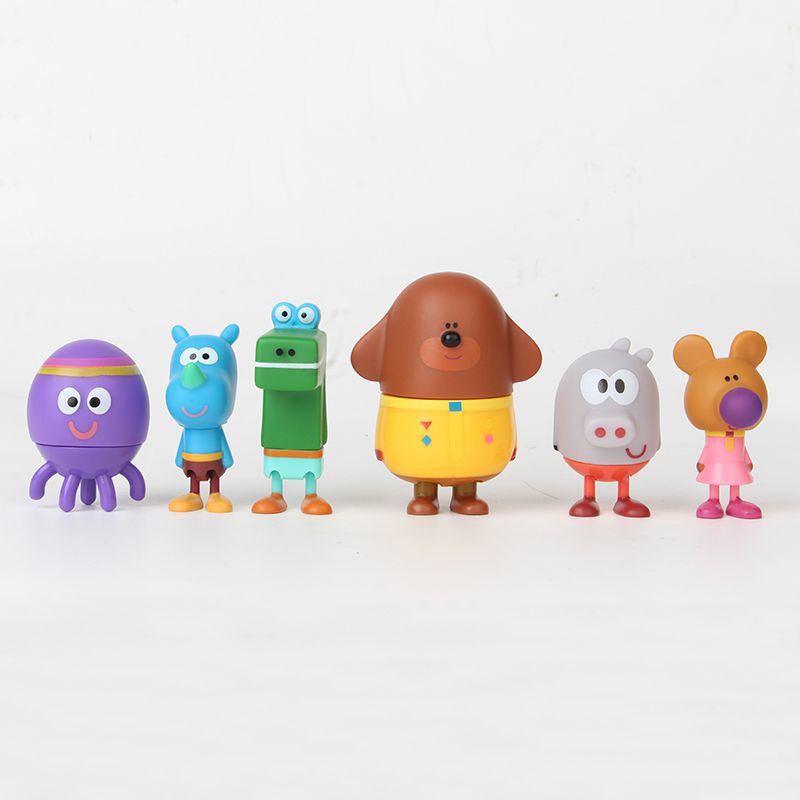 New 6pcs Hey Duggee Action Figure Toy Doll Giveaway Badge Birthday Cake ...