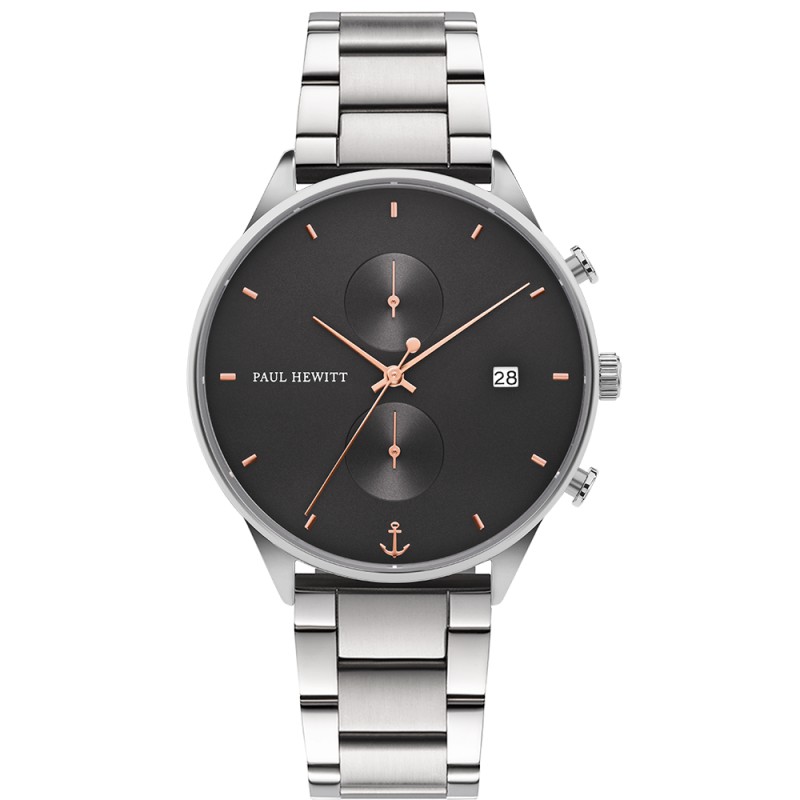 Paul Hewitt นาฬิกาแบรนด์เนม รุ่น Midnight Ocean Stainless Steel IP Rose ...