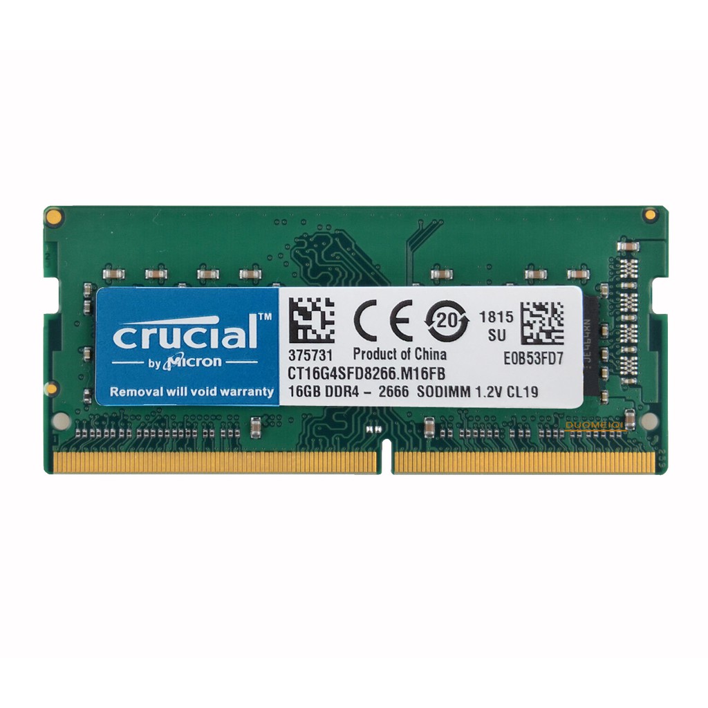 Crucial DDR4 4GB 8GB 16GB 1Rx8 Notebook RAM SODIMM 2400Mhz 2666MHz 2133MHz Laptop Memory ...