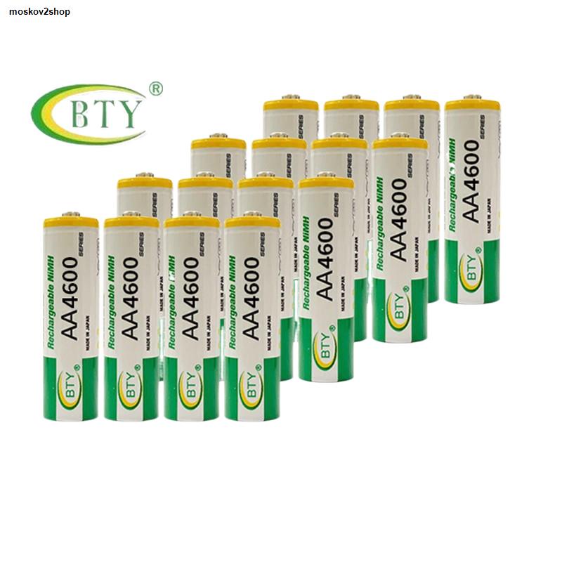 จุดประเทศไทยBTY ถ่านชาร์จ AA 4600 mAh NIMH Rechargeable Battery 16 ก้อน ...