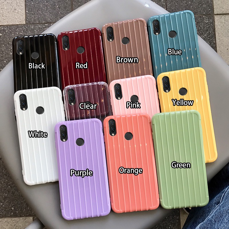 เคสโทรศัพท์อ่อนลายทาง Huawei Nova 3 3I Honor Play 7c Phone Case Luggage ...