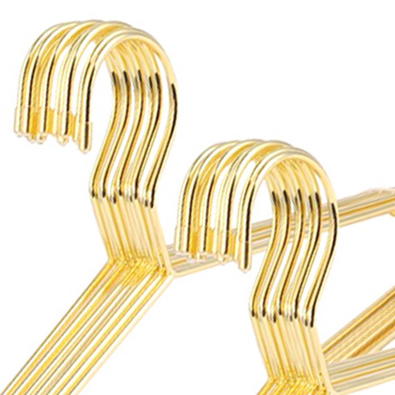 15Pcs Gold Metal Clothes Hanger with Groove, Heavy Duty Strong Hanger ...