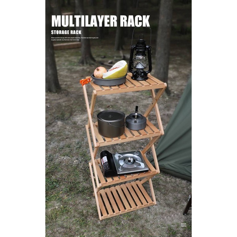 พร้อมส่ง Hitorhike Multilayer Rack ชั้นไม้วางของพกพา - conceptd_gadget ...