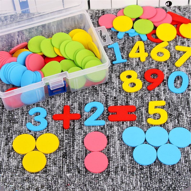 ★TOY♣ 117Pcs Counters Counting Chips 30mm Mixed Math Toy For Bingo ...