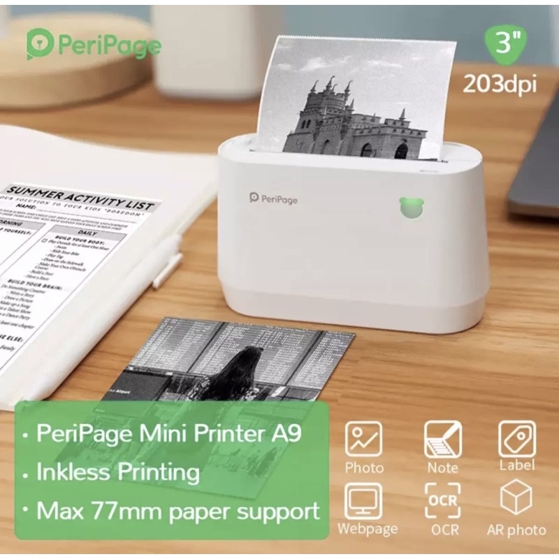 Peripage A9 A9Max เครื่องปริ้นท์แบบพกพา เชื่อมต่อแอพขนส่งได้ ผ่าน Bluetooth - ggstore_official ...