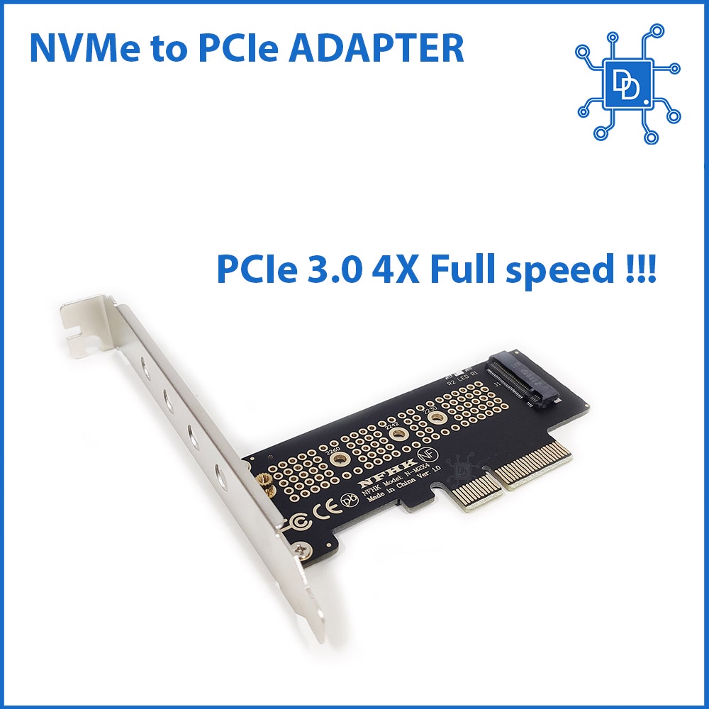 m.2 NVMe to PCIe adapter ตัวแปลง NMVe กับสล็อต PCI-Express | Shopee ...