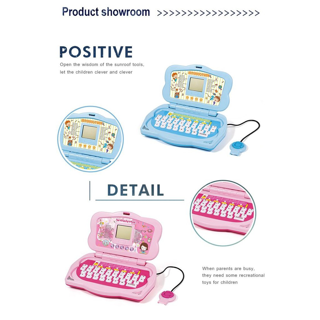 Laptop Mainan Laptop Budak Kids Early Learning English Laptop Computer ...