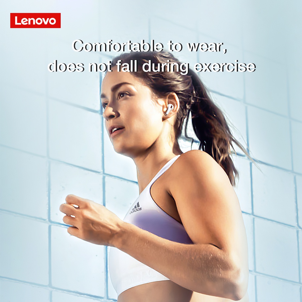 Lenovo LP40 ชุดหูฟังบลูทูธไร้สาย TWS พร้อมไมโครโฟน เสียงเบสดี สําหรับ ...