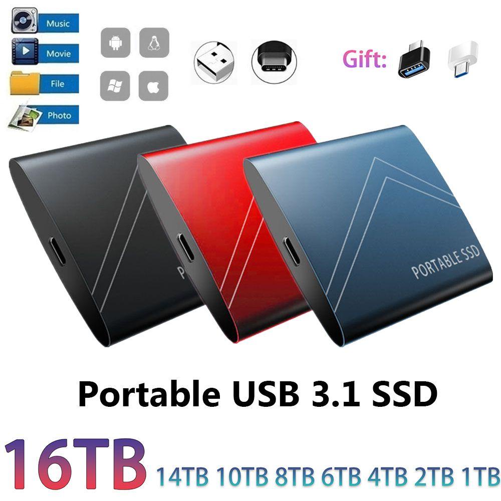 Top ฮาร์ดดิสก์ภายนอก 2TB 4TB 8TB 10TB M.2 SSD USB 3.1 Type-C ความเร็ว ...