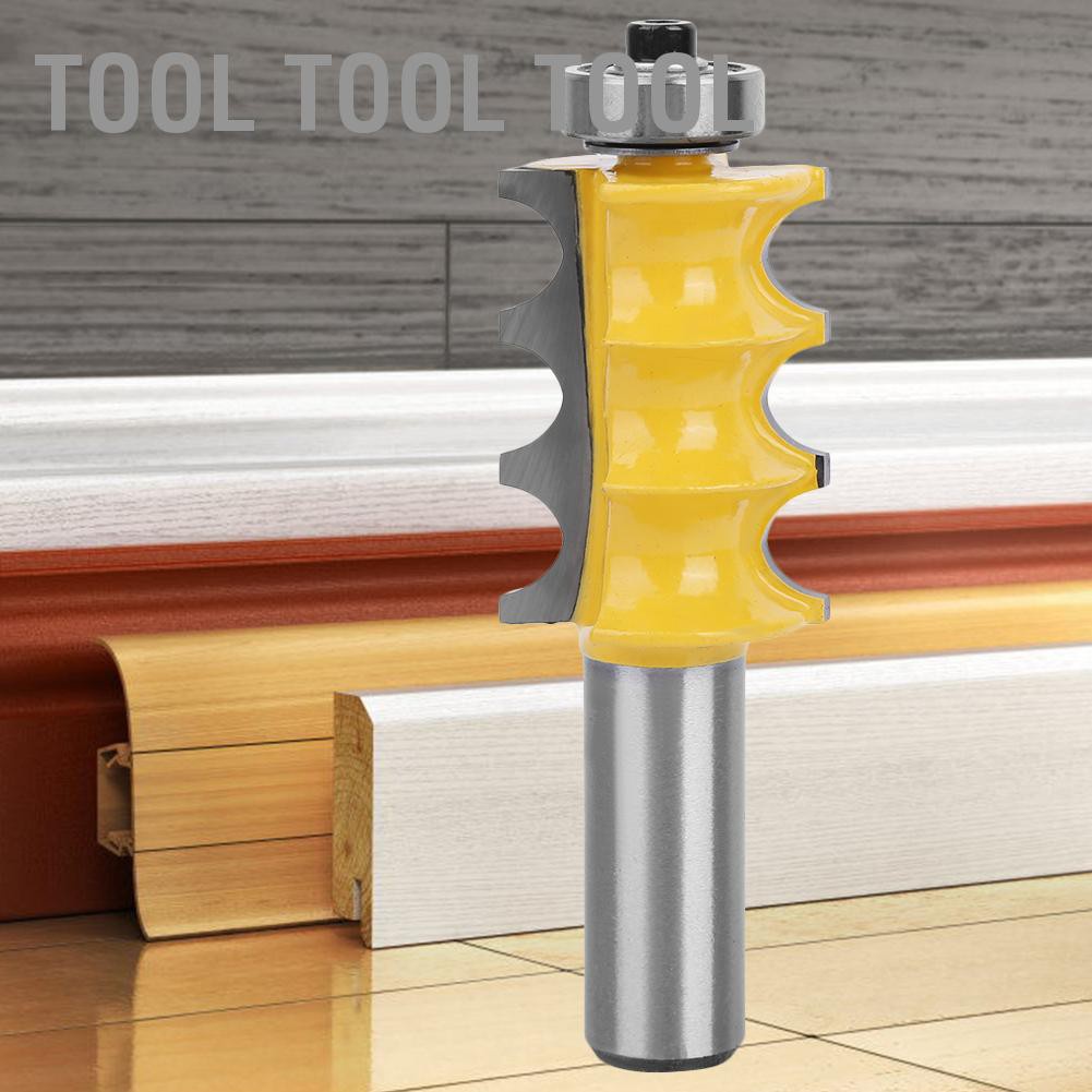 3/16" Radius Triple Bead Trim Molding Router Bit - 1/2" Shank ...