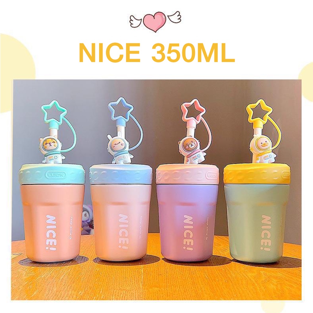 พร้อมส่ง NICE ขวดเก็บความอุณหภูมิ กระบอกน้ำ แก้วน้ำ ขวดน้ำ 350ml. สแตนเลส316 นํ้าหนักเบาพร้อม ...