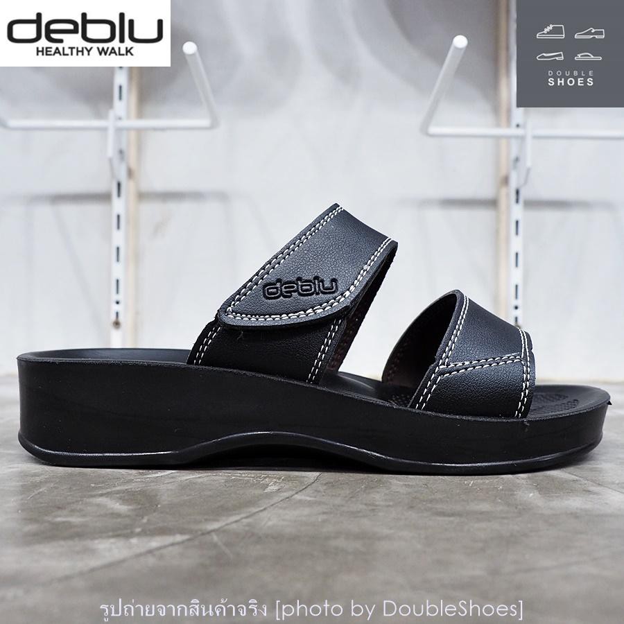 ราคาไม่แพงมาก รองเท้าแตะแบบสวมผู้หญิง รองเท้าเพื่อสุขภาพ Deblu รุ่น L873 (สีดำ) ไซส์ 36-41 ...