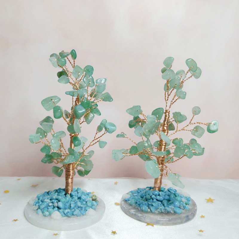 ใหม่ Natural Citrine Amethyst Lucky Fortune Tree Mini Maple Leaf Shape ...