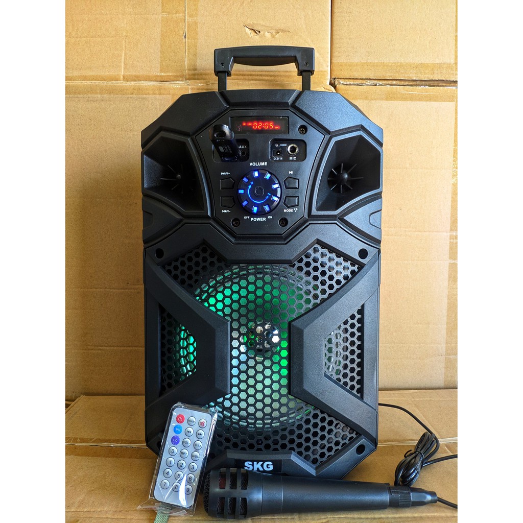 SKG ลำโพงล้อลาก Blutooth คาราโอเกะ รุ่น AV-8117 BT8 (ส่งฟรี) - dsyo7ngtmk - ThaiPick