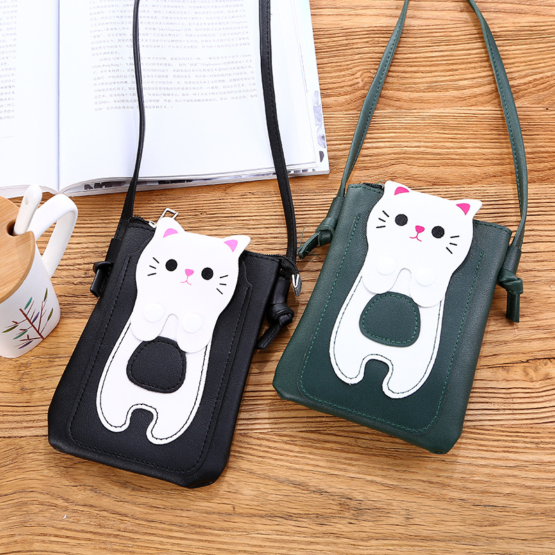 Mobile phone bag female, 2020 new mini bag, Korean cartoon messenger ...