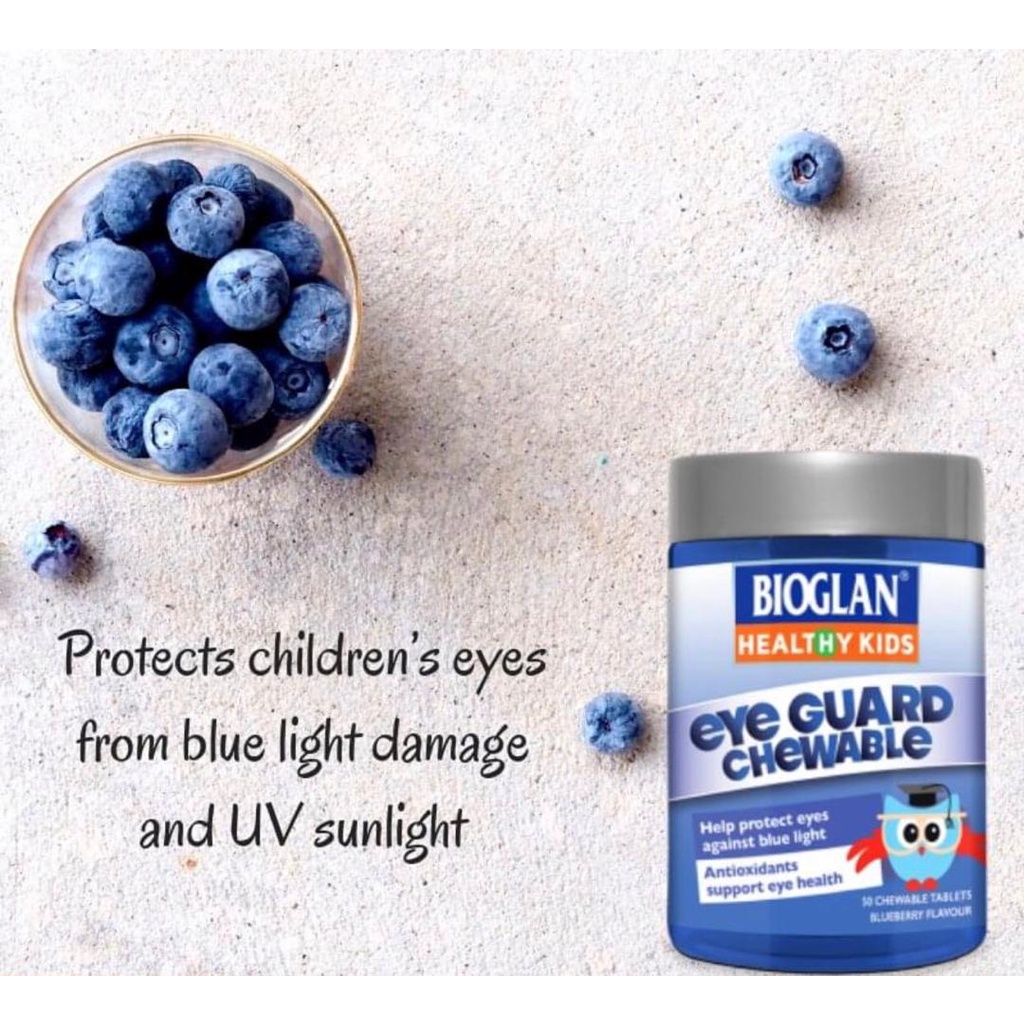 พร้อมส่ง Bioglan Kids Eye Guard Chewable 50 เม็ด วิตามินบำรุงสายตาเด็ก ...