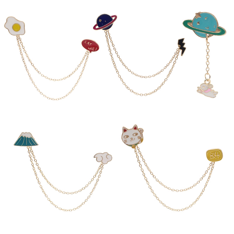 เข็มกลัด fuji ภูเขา kawaii ins pins - fantasyisland.th - ThaiPick