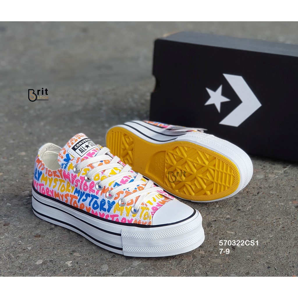 CONVERSE CHUCK TAYLOR ALL STAR DOUBLE STACK LIFT OX รองเท้าผ้าใบผู้หญิง ...