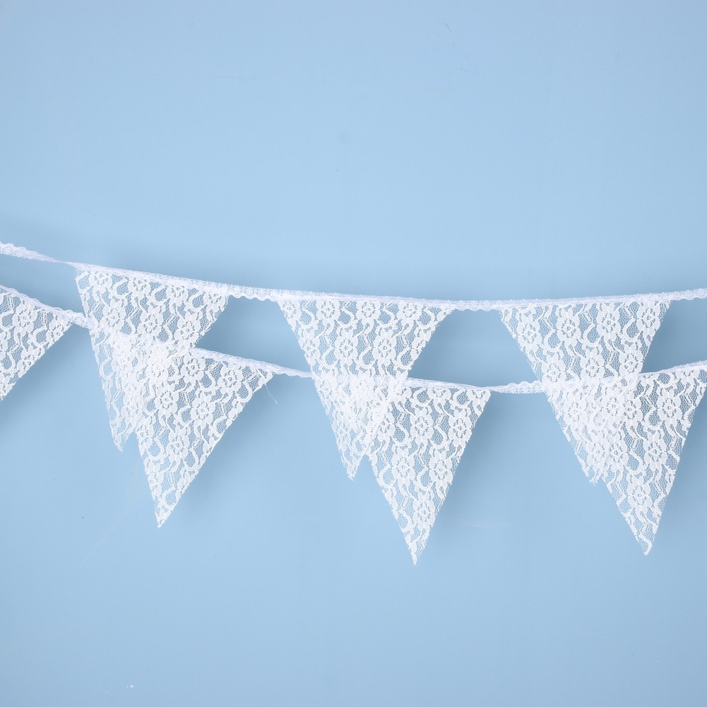 ACT 3.2m 11 Flags Lace Vintage Party Wedding Pennant Bunting Banner ...