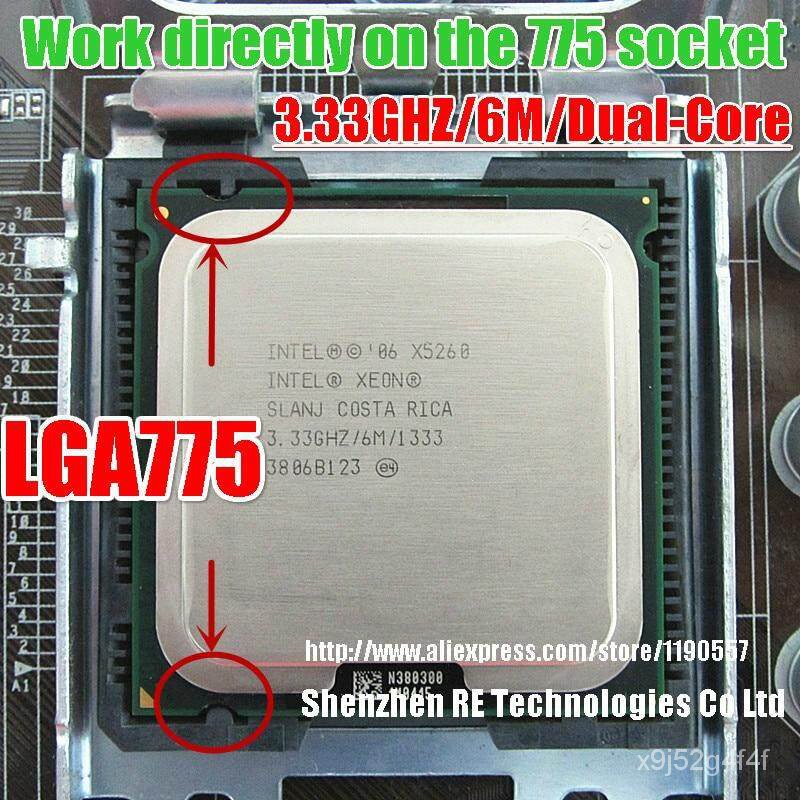 Intel Xeon X5260 Dual-Core CPU 3.33GHz 6MB 1333MHz ทำงานร่วมกับ LGA 775 ...