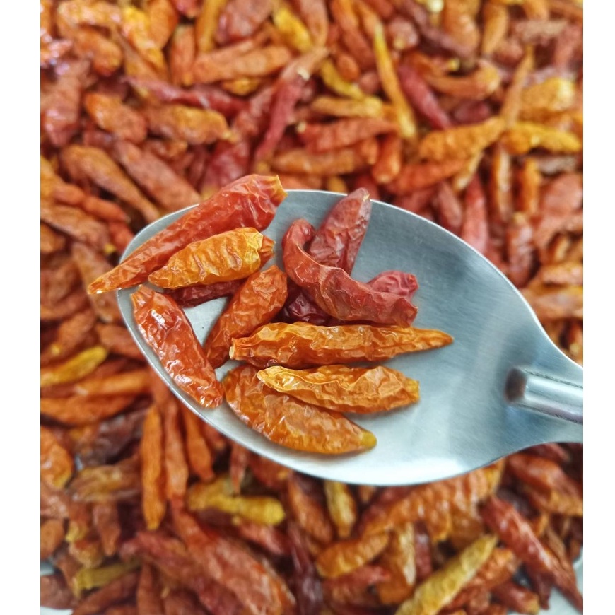 พริกขี้หนูอบแห้ง เด็ดก้าน ตากล้างอบแห้ง100กรัม - mintnaphaphat - ThaiPick