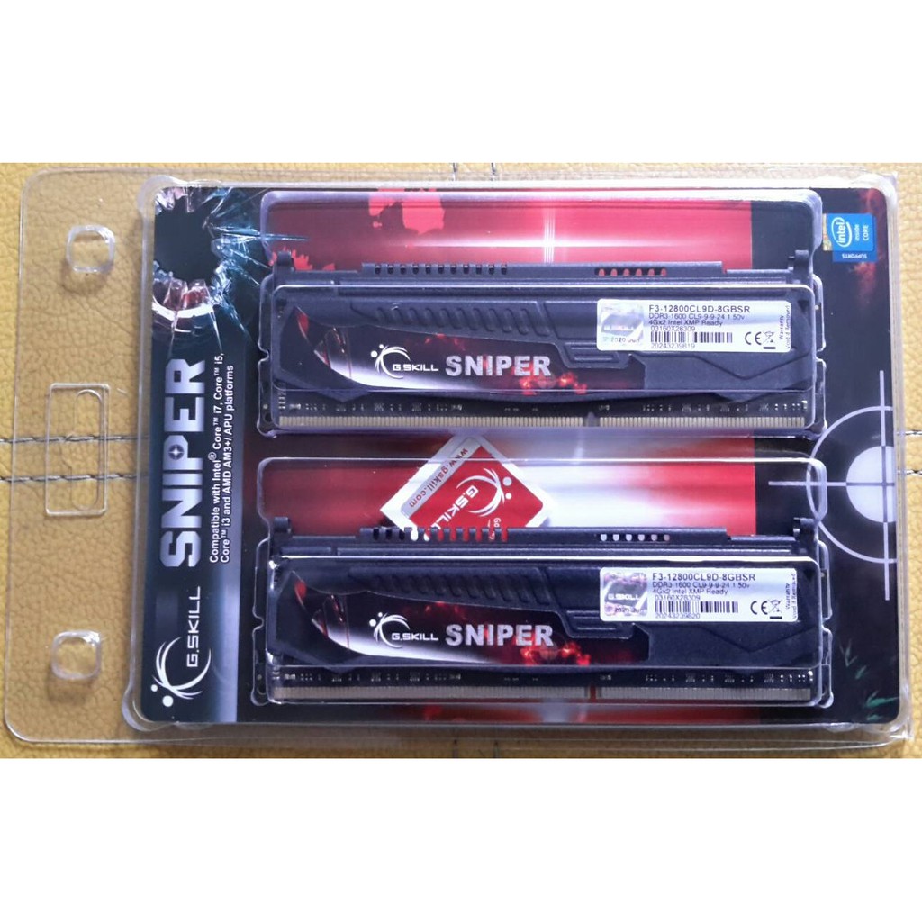 Ram PC DDR31600 G.SKILL SNIPER (F3-12800CL9D-8GBSR) ขนาด 8GB (4x2) ขาย ...