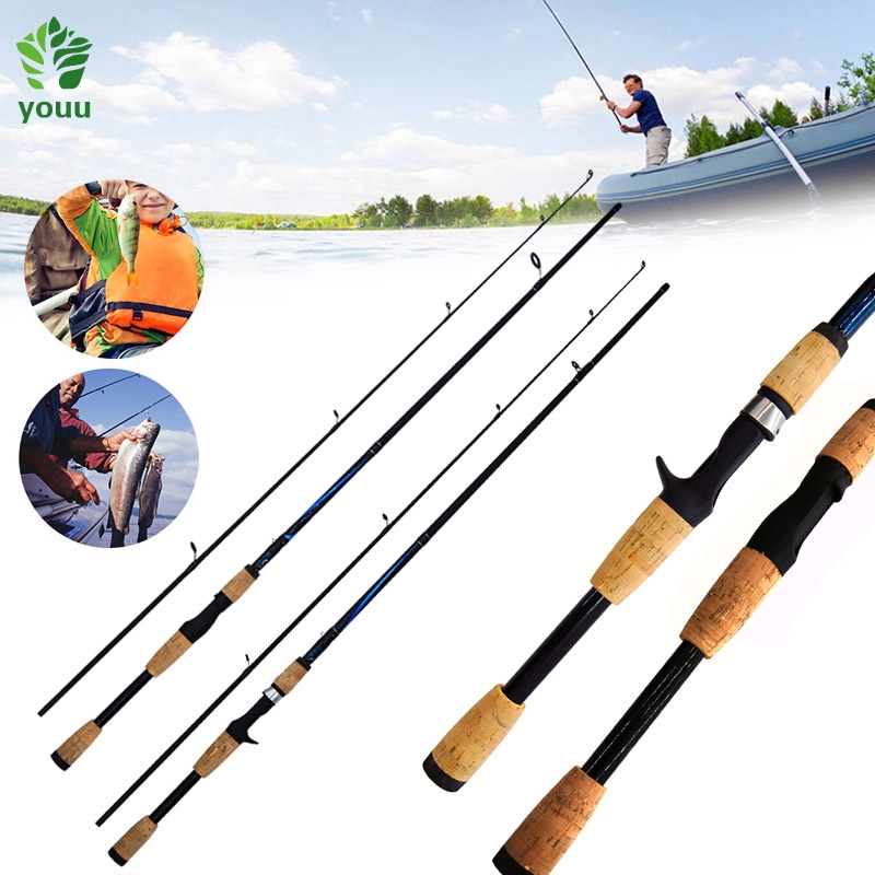FRP Fishing Rod Sea Saltwater Lure Fishing Rod Fishing Tackle Medium ...