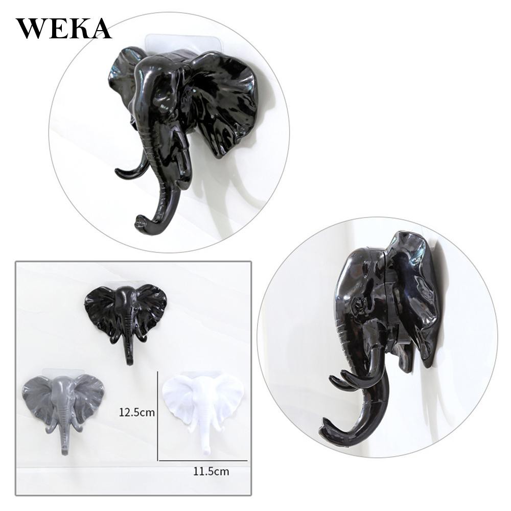 weka Animal Elephant Head Wall Hook Organizer Hooks Holder Hanger Home ...