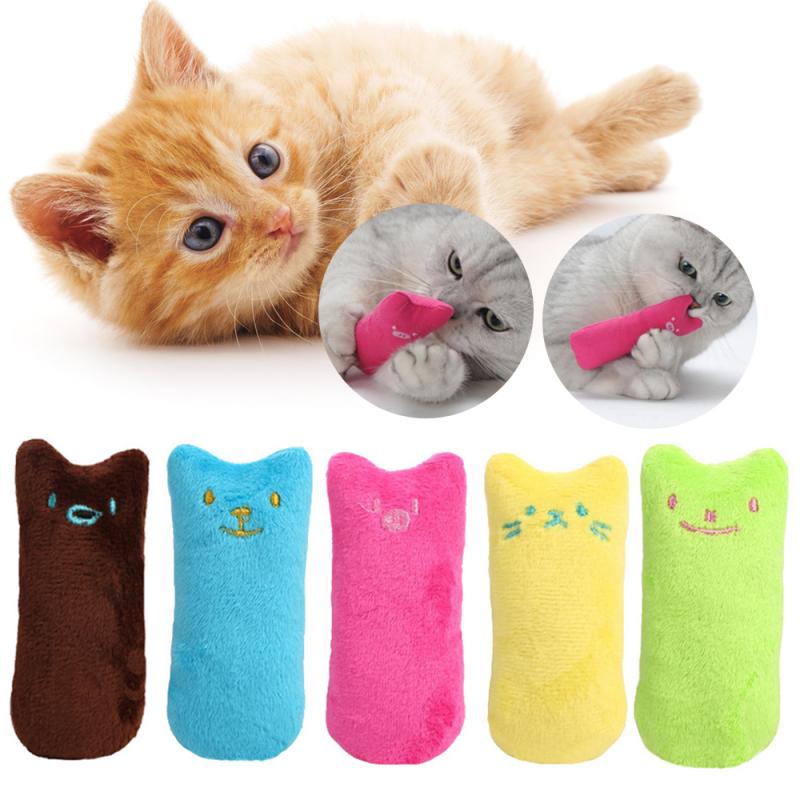 Teeth Grinding catinp toys Interactive plush Cat Toys Kitten Chewing ...