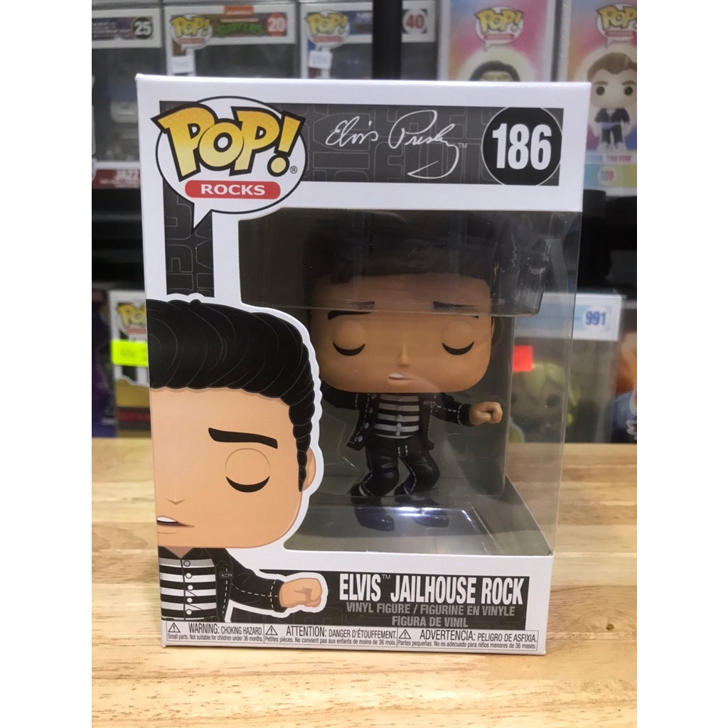 Funko POP Rocks - Elvis Presley - Elvis Jailhouse Rock (#186 ...