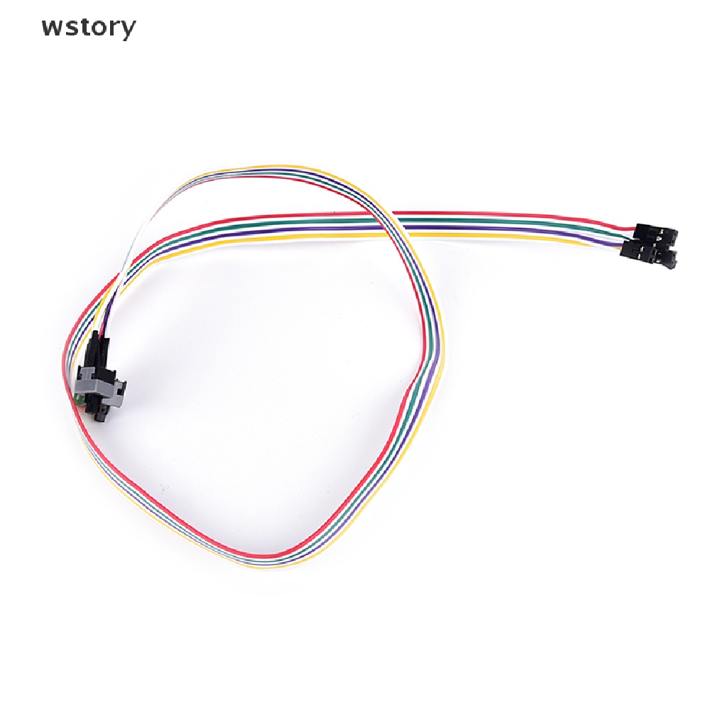 wstory High quality PC case red green LED lamp ATX power supply reset ...