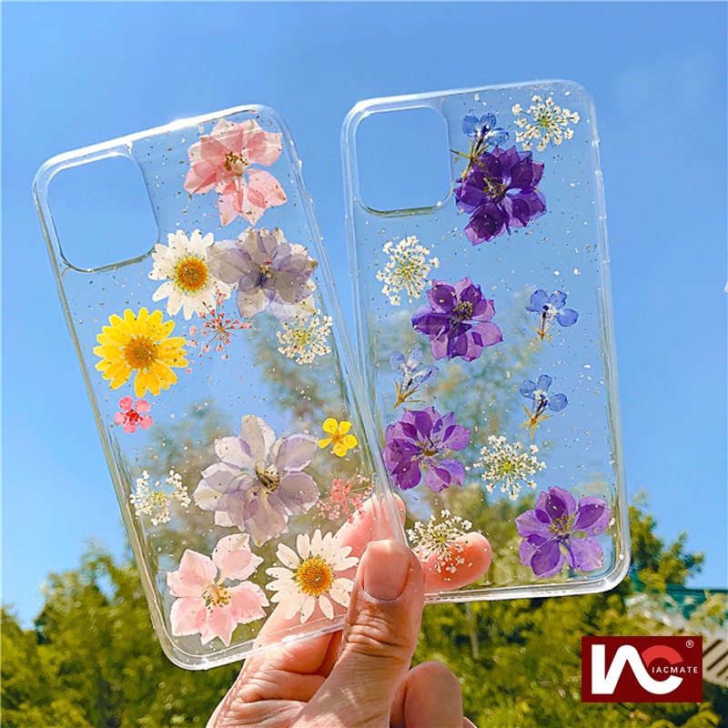 Real Flower Case For iPhone 14Pro Max 14Plus 13Pro Max 13 12ProMax 12 ...