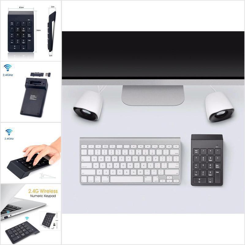 Jelly Comb 2.4G Wireless Mini Digital Keyboard USB Number Numeric ...