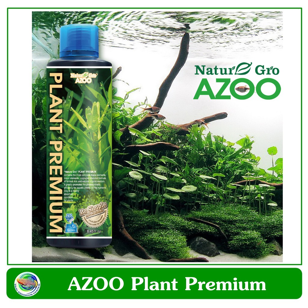 AZOO PLANT PREMIUM 120 ml.250 ml บำรุงไม้น้ำ ใช้ได้ทั้งไม้น้ำ สีเขียว ...