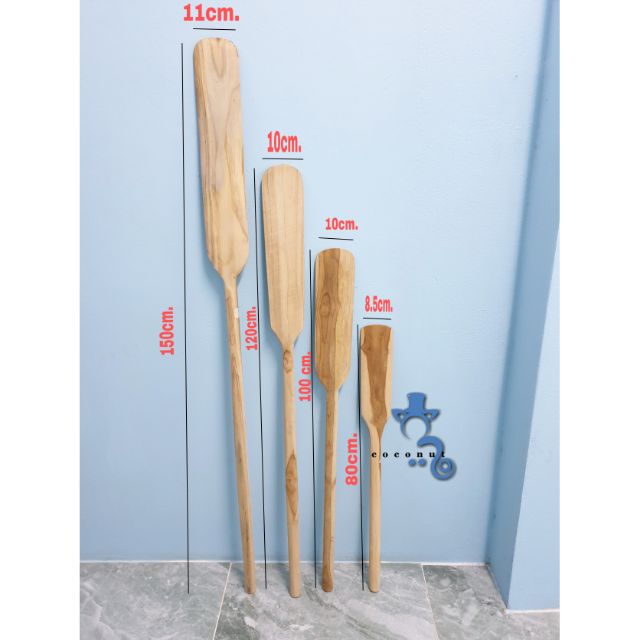 ไม้พายทำขนม ไม้พายด้ามยาว ไม้พายไม้ ไม้พายกวนไส้ขนม ไม้พายกวนอาหาร ...