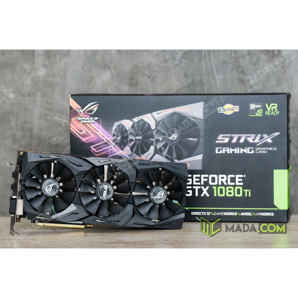 การ์ดจอ ASUS ROG STRIX GTX 1080Ti GAMING OC - mada.com - ThaiPick