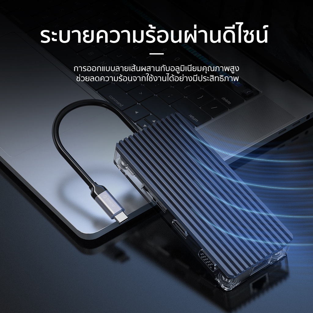 ORICO USB C HUB Dual Type C to Multi USB 3.0 HDMI TFSD 60W PD Charging ...