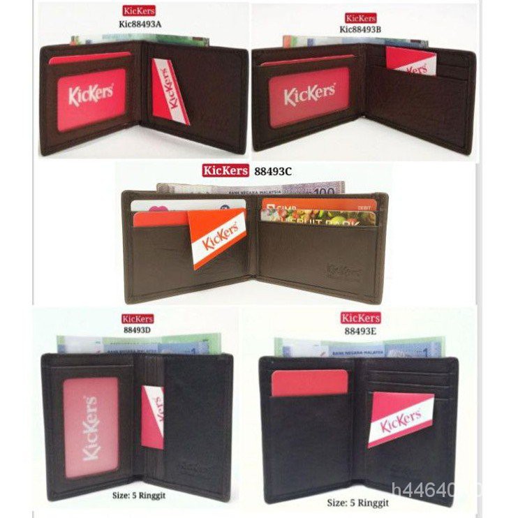 Kickers Genuine Leather Bifold Mini Wallet RoR6 - h44640w0bj - ThaiPick