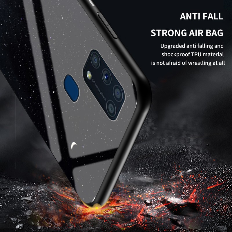 Samsung Galaxy M31 Phone case Tempered Scratch-resistant Full ...