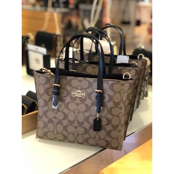 COACH Mini MOLLIE TOTE 25 IN SIGNATURE CANVAS (COACH C42504085)มีหลายสี ...