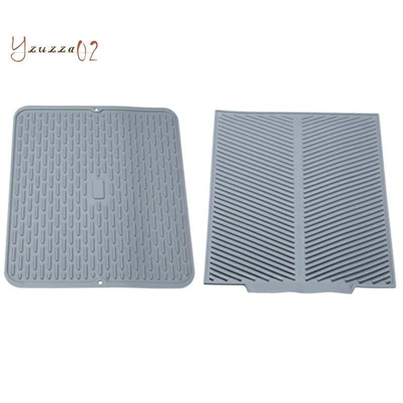 2 Sets of Silicone Drying Mats Draining Mats Multi-Functional Water ...