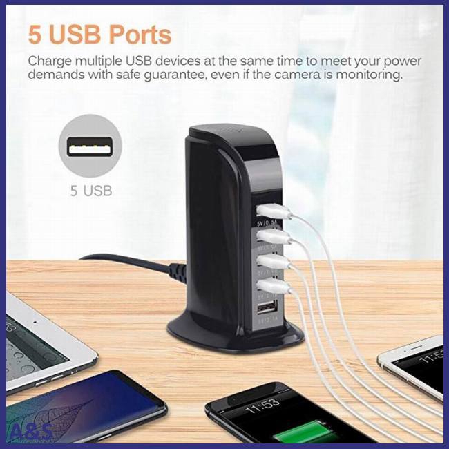 2 in 1 5 usb ports hub 4k wifi กล้องวงจรปิดแบบไร้สาย - ascend.th - ThaiPick