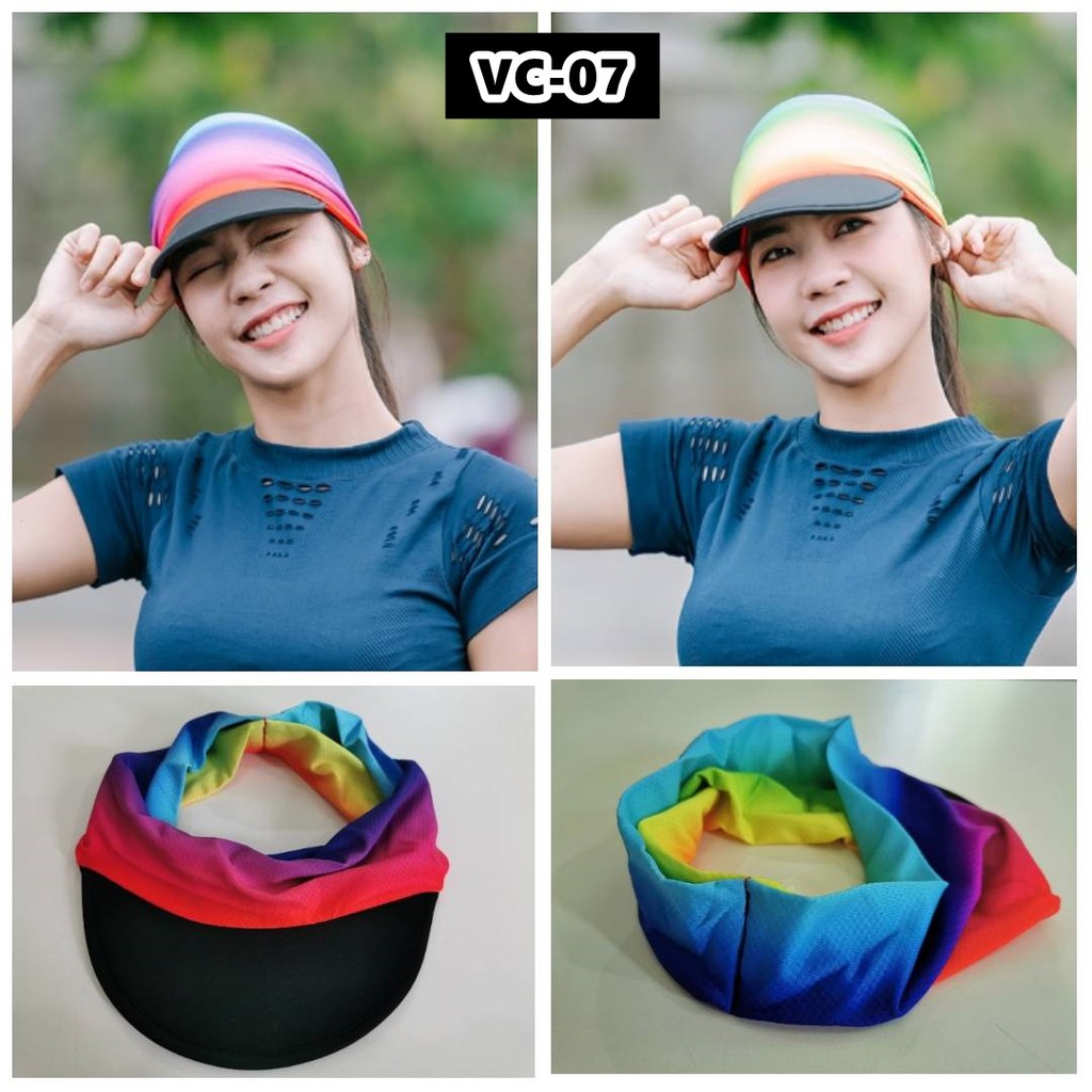 Pack Run Visor หมวกผ้าอเนกประสงค์ (แบบปีกหมวกอ่อนม้วนเก็บได้) - 2b_runner_shop - ThaiPick