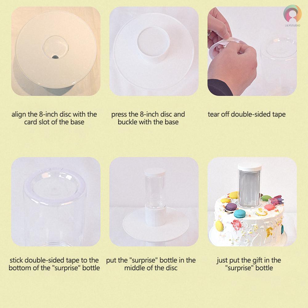 [lilystudio] 8 Inch Single Layer Surprise Cake Spray Booth Creativity ...