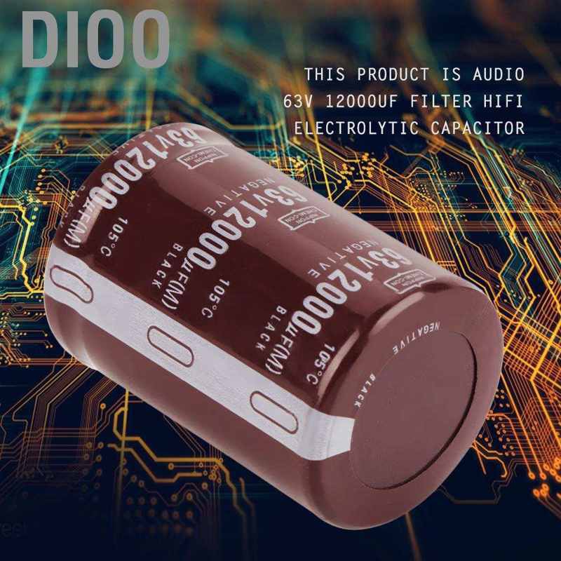 Dioo 2 ชิ้น 63 V 12000 Uf ตัวกรองไฮไฟอิเล็กโทรไลต์ 35x50 มม . สําหรับ ...