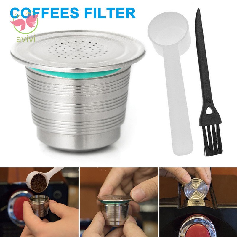 Hightechworld Reusable Coffee Capsule Pods Filter Compatible for ...