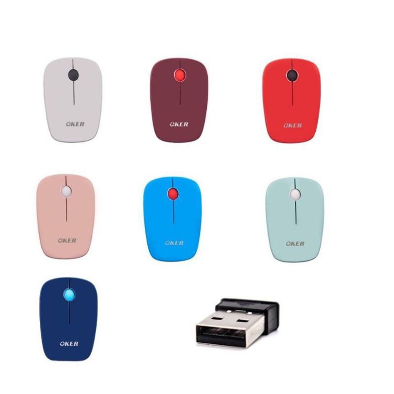 Oker Mouse Wireless 2.4 Ghz เม้าส์ไร้สาย รุ่น i228 | Shopee Thailand